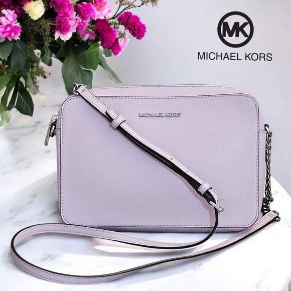 Michael Kors | Bags | Michael Kors Large Jet Set Lilac Crossbody Nwot ...
